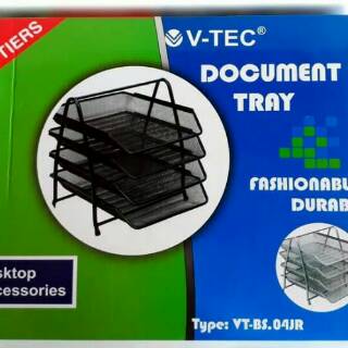 Jual Rak File Dokumen Buku 4 Susun Besi Tray Surat Arsip Organizer ...