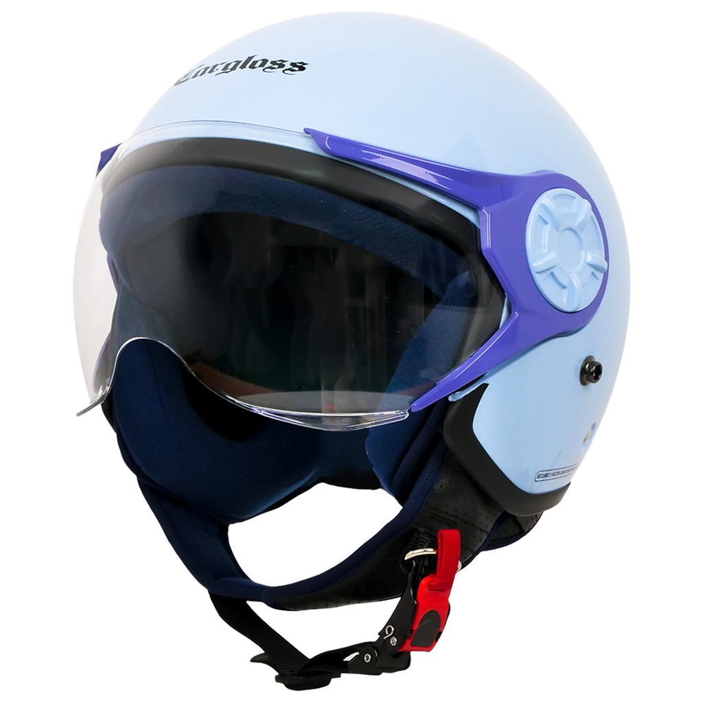 Jual Helm Cargloss Hijab YRH Half Face - Light Blue Indonesia|Shopee ...