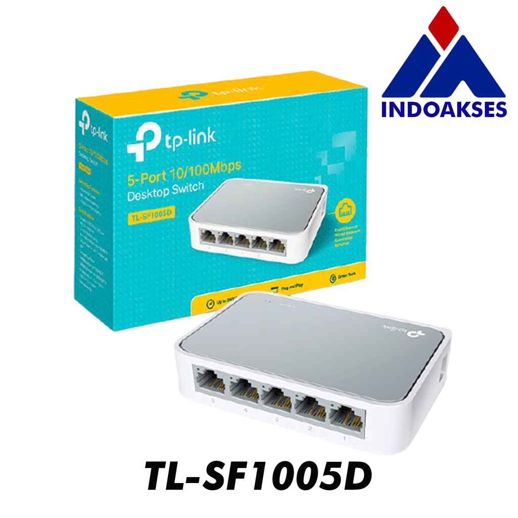 Jual TP-LINK TL-SF1005D Unmanaged Switch 10/100 5 Port Switch Hub 5 Port Plastik | Shopee Indonesia