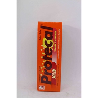 Jual Protecal Solid Vitamin C & Kalsium Tube isi 10 Tulang Sehat ...