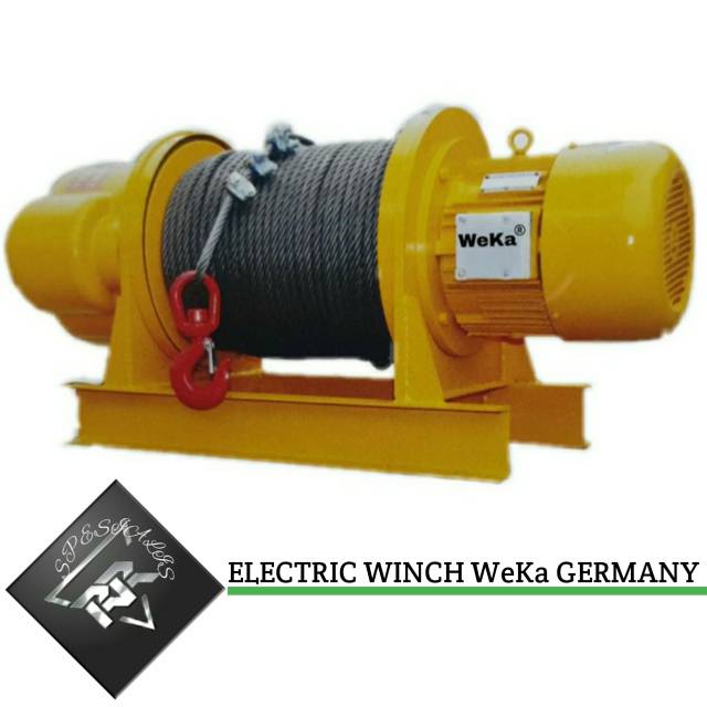 Jual Electric winch 3 ton x 100 meter Merk WeKa (OPT) 380V Winch ...