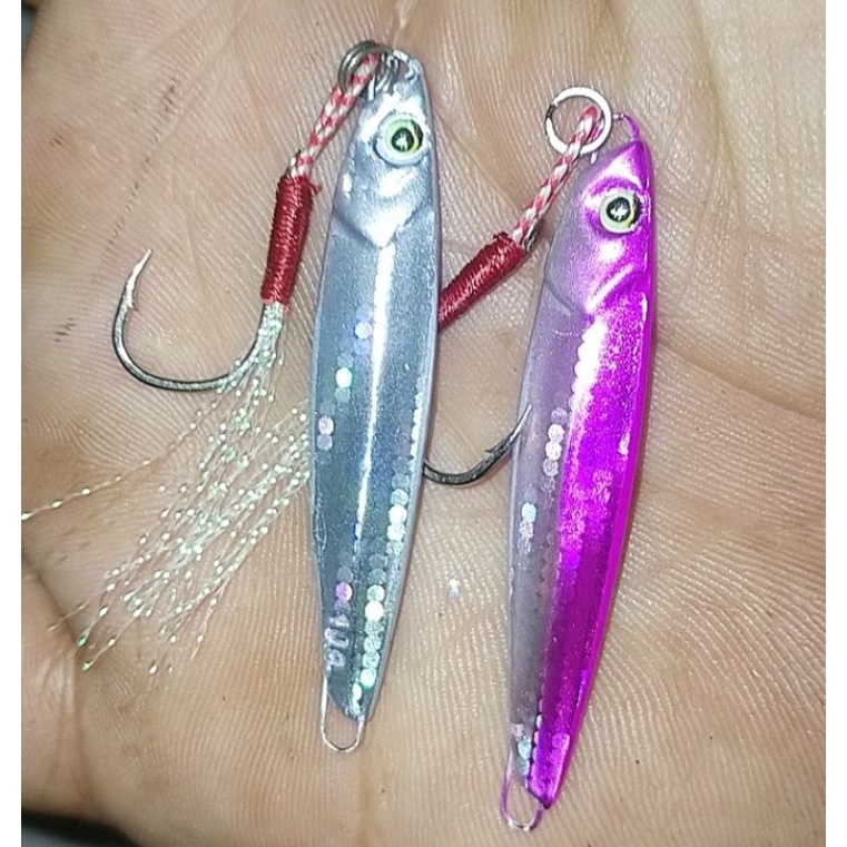 Jual Metal Jig MICRO JIG Firelock ATOM 10 gram plus assisthook ...