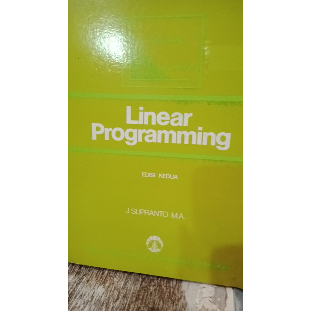 Jual BUKU LINEAR PROGRAMING EDISI 2 | Shopee Indonesia