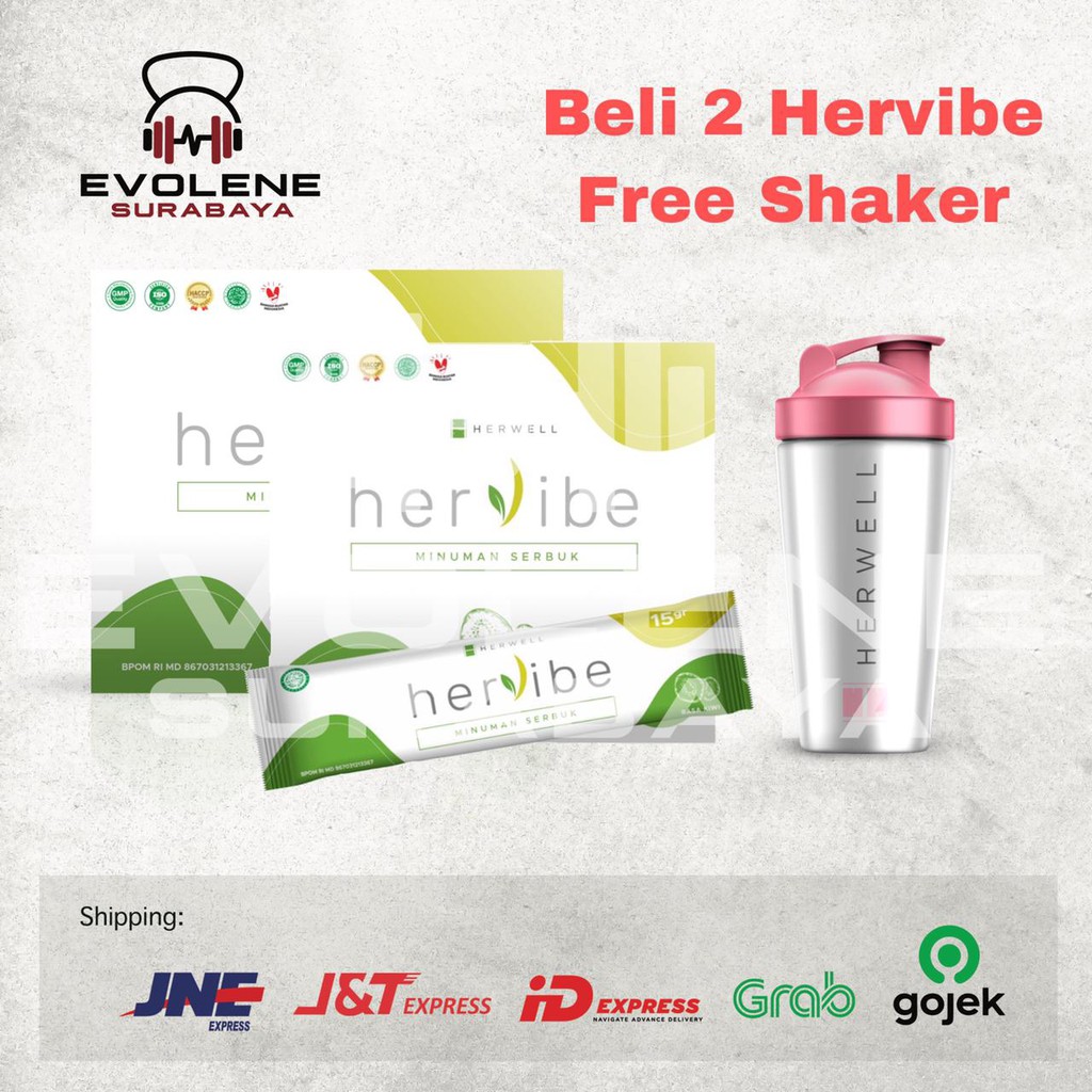 Herwell Hervibe 1 box 16 sachet original 100% | Shopee Indonesia