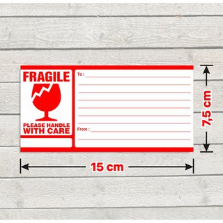 Jual Sticker Label Fragile Jangan Dilipat / Ditekuk Stiker Do Not Fold ...