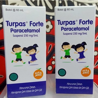 Jual TURPAS FORTE SUSPENSI 250 MG/5ML (BOTOL 60 ML) OBAT DEMAM ANAK ...