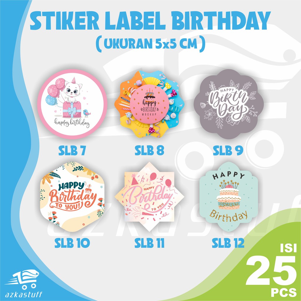 Jual STIKER BIRTHDAY - STIKER HAMPERS - STIKER ULANG TAHUN Indonesia ...