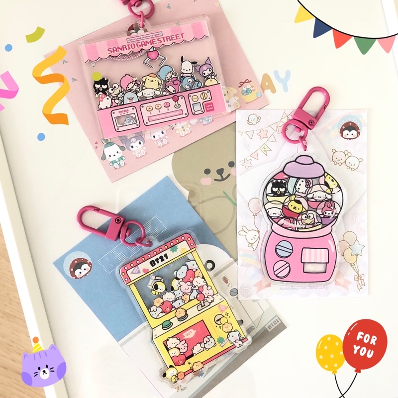 Jual Gachapon Keychain of BT21 & Sanrio Friends (bag chain/gantungan ...