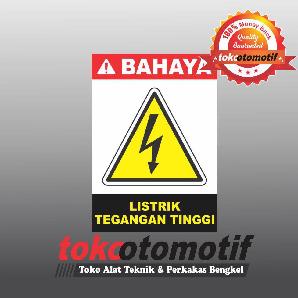 Bahaya Listrik Logo Jual Sticker Stiker Sign Bahaya Listrik Tegangan