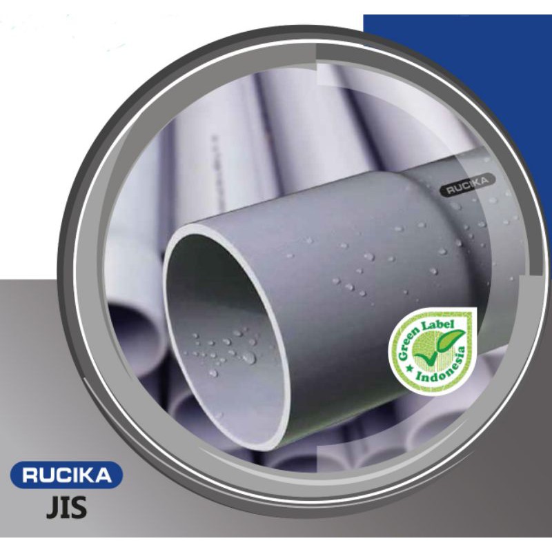 Jual Pipa PVC 1" Inch Rucika JIS / Pipa Rucika Warna Abu AW (Harga ...