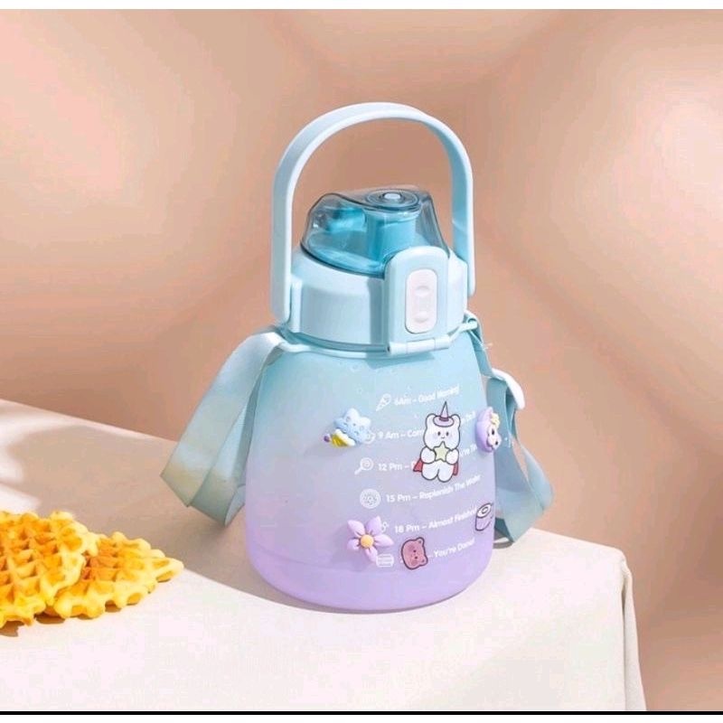 Jual Botol Minum Gemoy 1300ml free sticker 2D & 3D / botol Gemoy ...