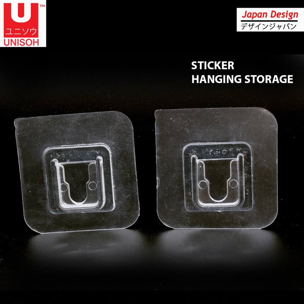 Jual UNISOH Double Sticker Hanging Storage sticker | Shopee Indonesia