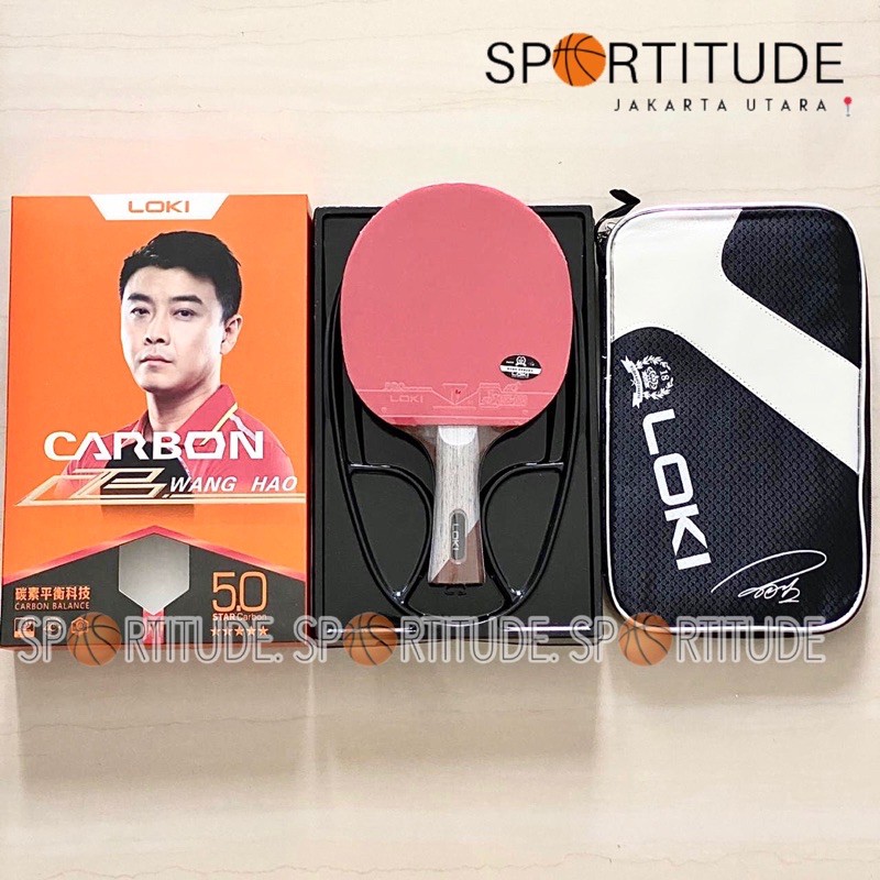 Jual Bet Pingpong Bat Tenis Meja Bat Pingpong LOKI 5star Carbon ORIGINAL | Shopee Indonesia