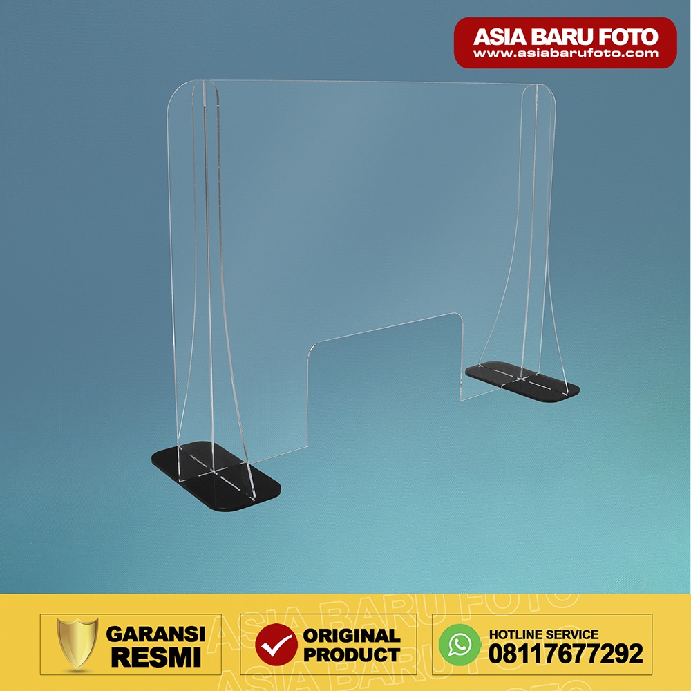 Jual Partisi / Sekat / Pembatas Meja Acrylic Table Polos 50cm X 70cm ...