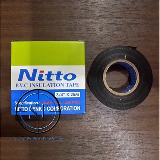 Jual Isolasi Solatif Solatip Lakban Nitto NIto LIstrik Hitam Insulation ...