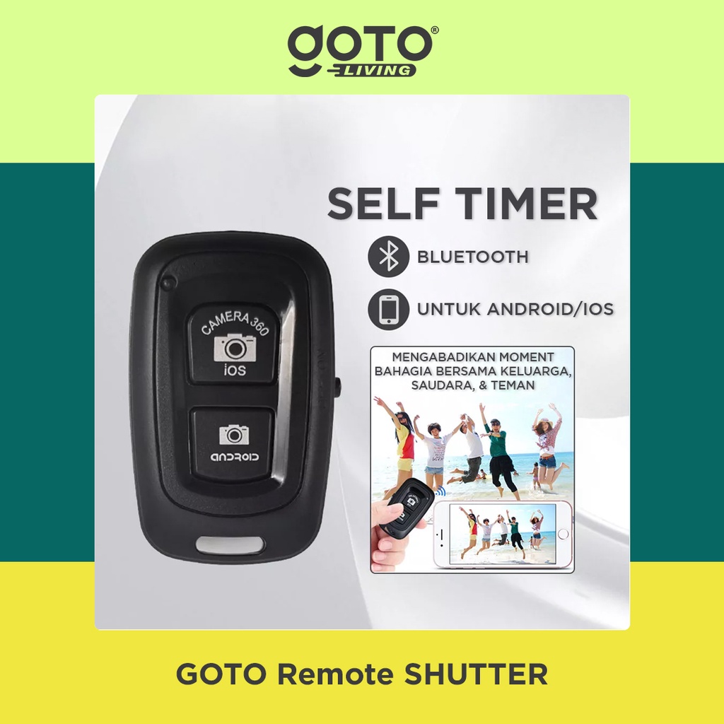Jual Goto Shutter Remote Bluetooth Kamera Hp Remot Selfie Camera ...