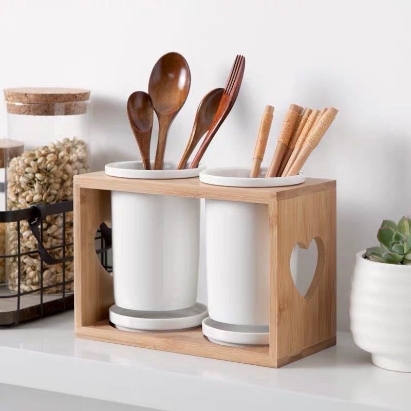 Jual Tempat Penyimpanan sendok Canada keramik / Tempat sendok Garpu ...