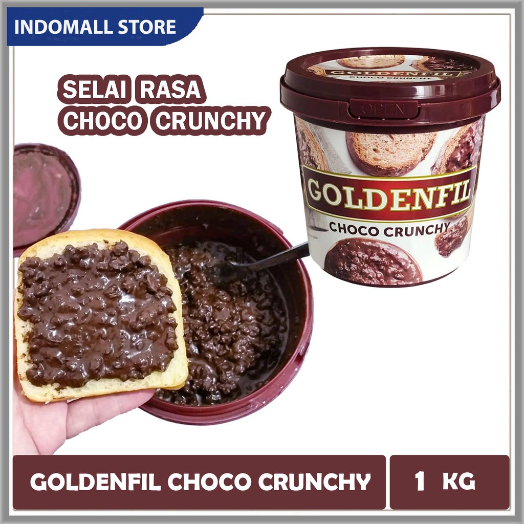 Jual Goldenfil Selai Coklat Choco Crunchy 1 KG | Shopee Indonesia