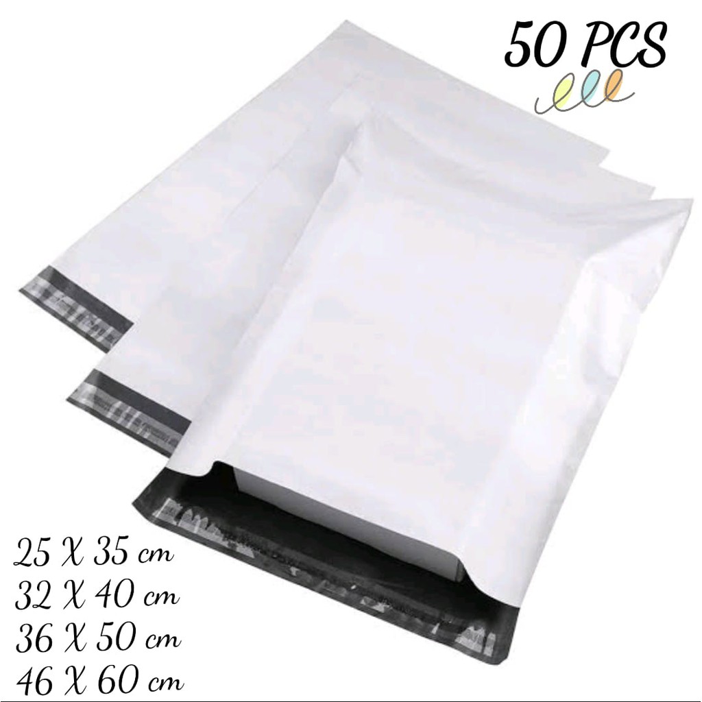 Jual Plastik Packing Polymailer / polybag 46 x 60 cm - Warna PUTIH ...