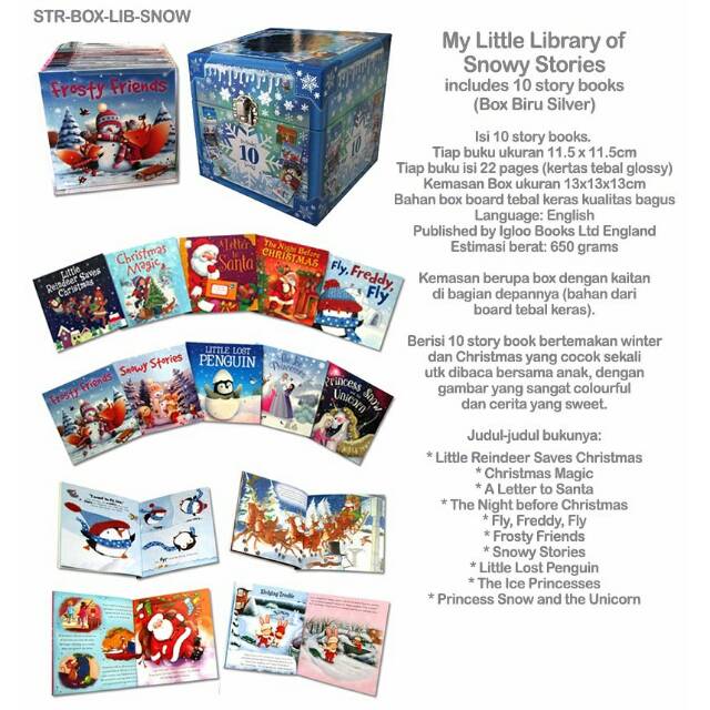 Jual My Little Library of Snowy Stories includes 10 story books ...