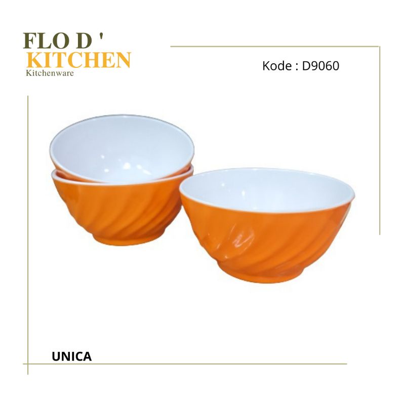 Jual Mangkok Bulat Two Tone 6 Inch D9060 Tebal Melamine | Shopee Indonesia