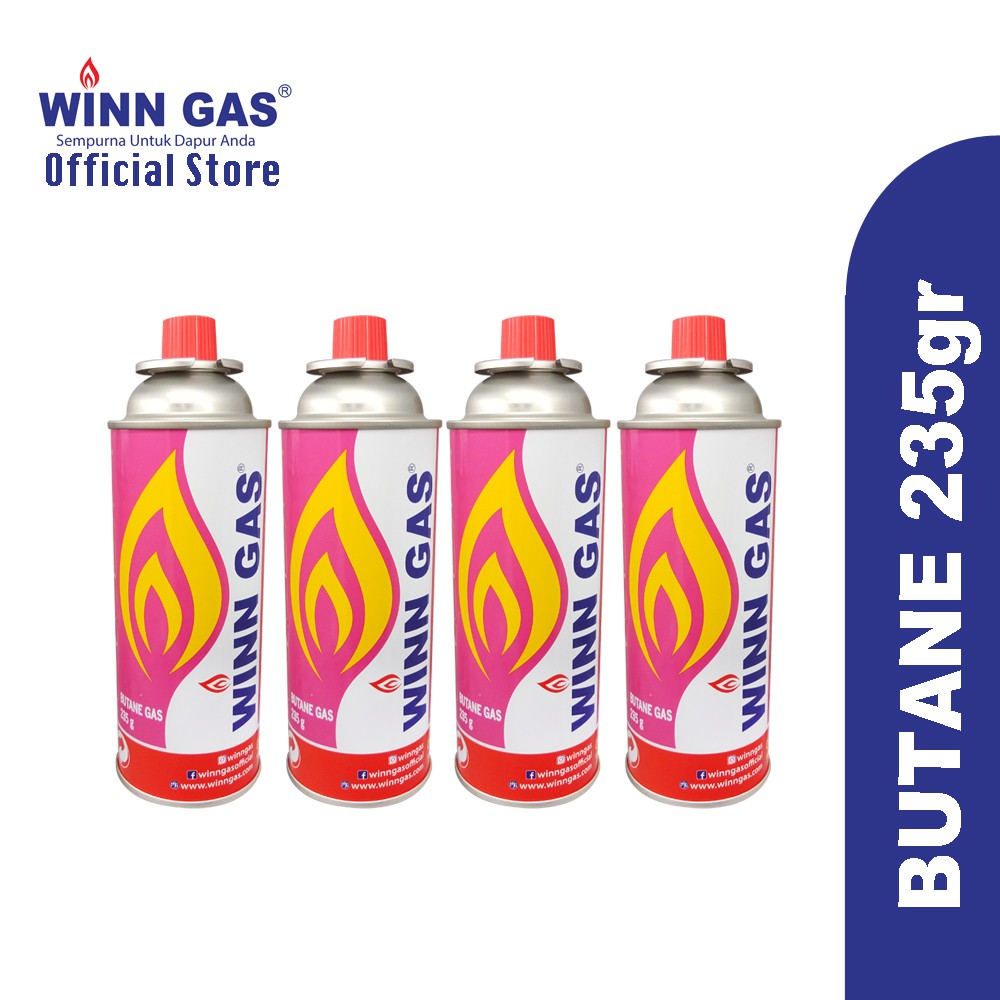 Winn Gas Butane Gas Portable 4pcs | Shopee Indonesia