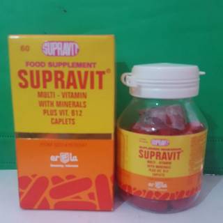 Jual SUPRAVIT MULTI VITAMIN MINERAL PLUS B12 60 kaplet | Shopee Indonesia