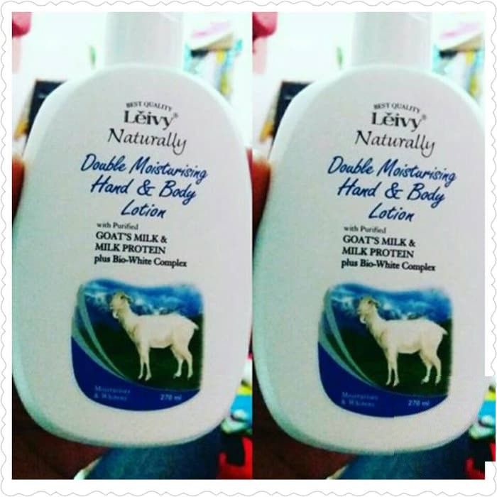 Jual hand body lotion goats milk - susu kambing leivy 270ml promo asli ...