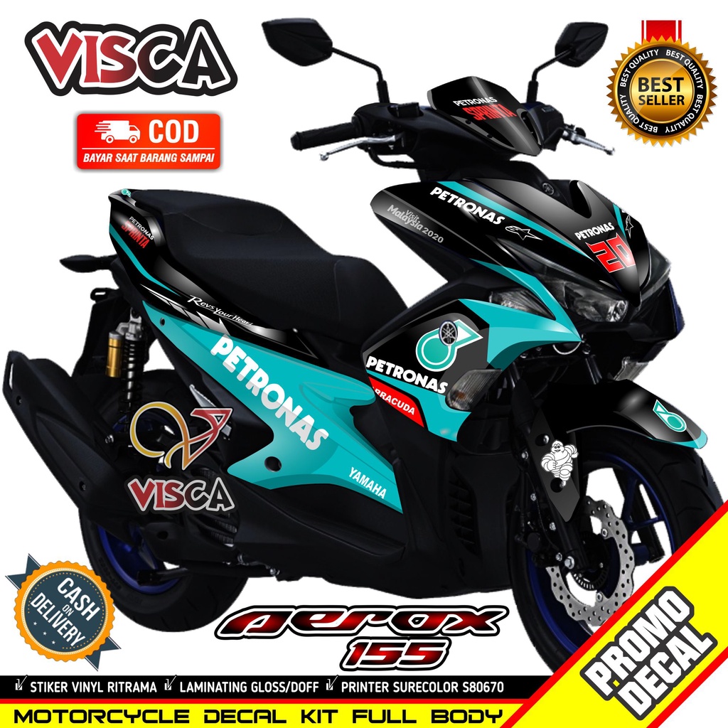 Jual Decal Aerox 155 Old Full Body Stiker Aerox 155 Old Keren Striping ...