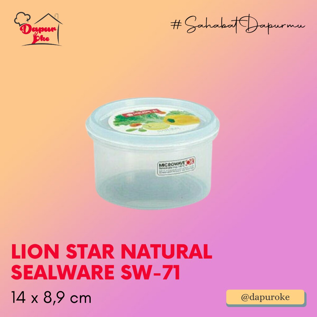 Jual Lion Star Natural Sealware SW-71 / Toples / Tempat Makan | Shopee ...
