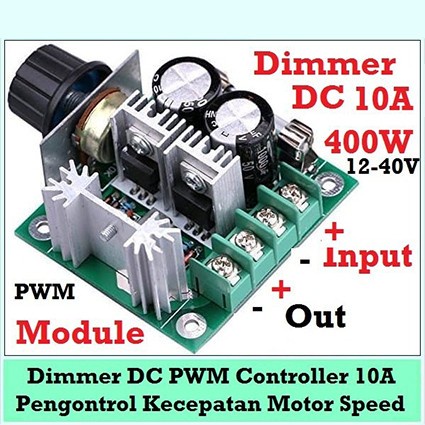 Jual A348 PWM DC 10A 10 A STRONG SPEED CONTROL MOTOR DC LED DIMMER 400W 12V | Shopee Indonesia