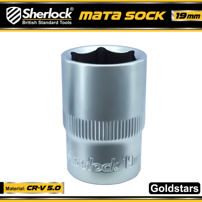 Jual Kunci Shock 19 mm 6 PT Original Sherlock Mata Sok/Sock 1/2 inch ...