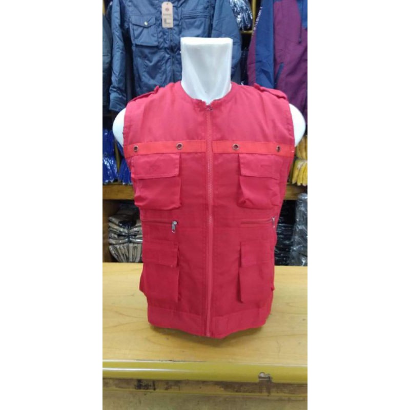 Jual Rompi vest PDH kerja komunitas PDL proyek lapangan rompi jurnalis ...