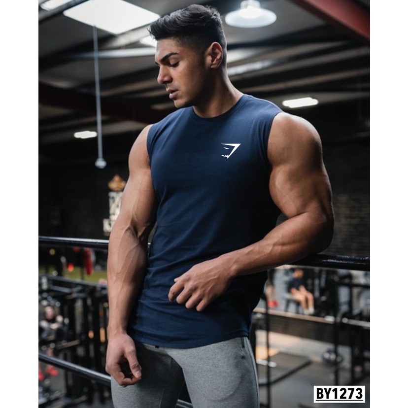 Jual SINGLET GYM OLAHRAGA FITNESS PRIA COWOK SPORT WEAR | Shopee Indonesia