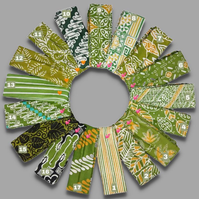 Jual KAIN BATIK CAP CORAK IJO PUPUS KAIN SERAGAM BATIK KANTOR BATIK ...