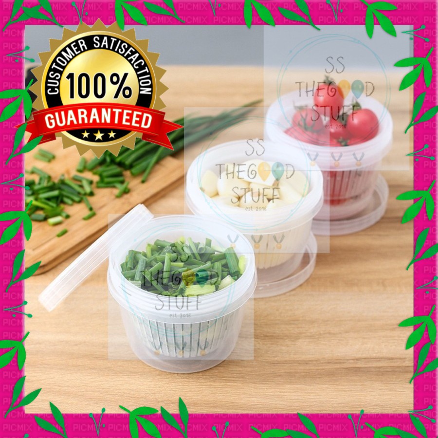 Jual Tempat Bawang / Food Storage Kulkas Dengan Saringan | Shopee Indonesia
