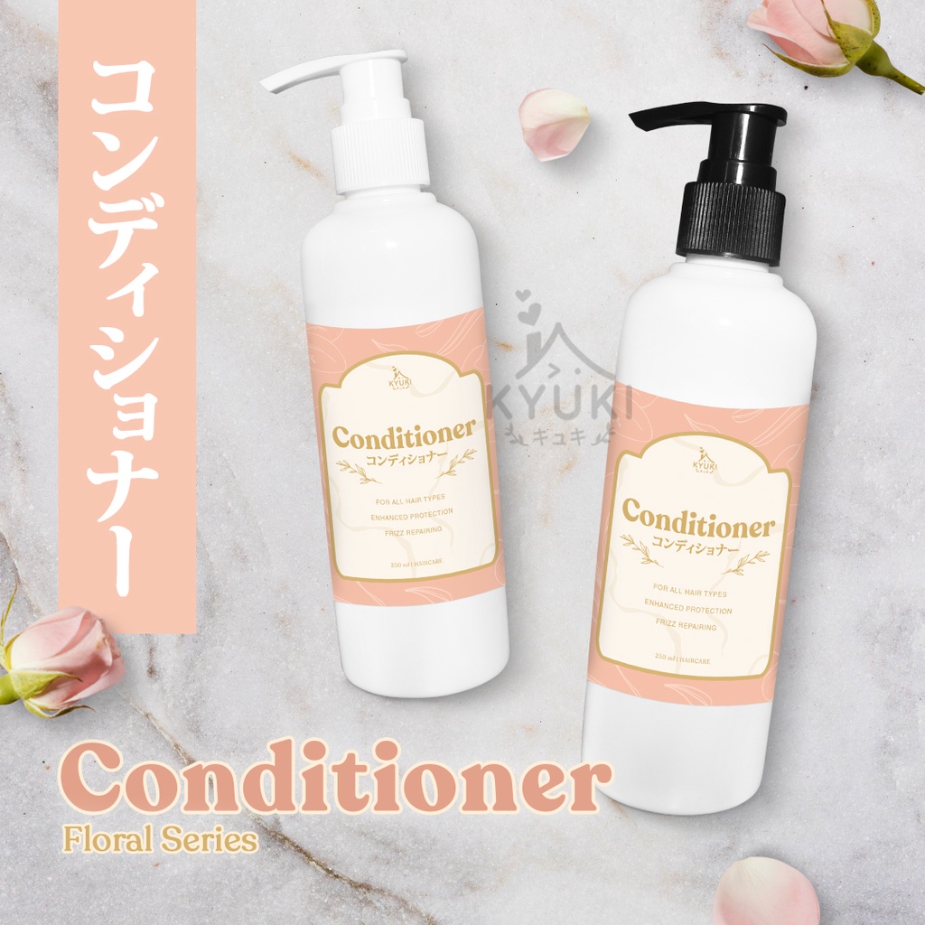 Jual Botol Pump Refill Conditioner 250ml Aesthetic Putih - Floral ...