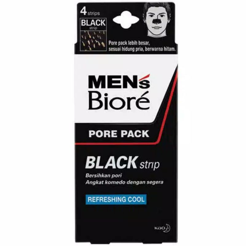 Jual Biore Pore Pack Men's Black Bersihkan Pori Angkat Komedo | Shopee ...