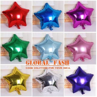 Jual balon foil star silver mini / balon foil bintang mini / balon ...