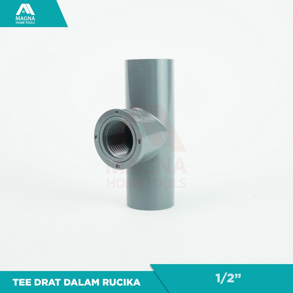 Jual TEE DRAT DALAM RUCIKA 1/2 INCH SAMBUNGAN PIPA T | Shopee Indonesia