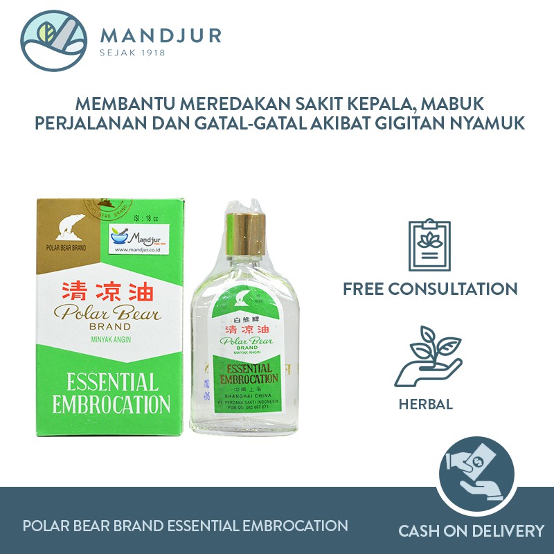 Polar Bear Brand Essential Embrocation (Minyak Angin) 18cc | Shopee ...