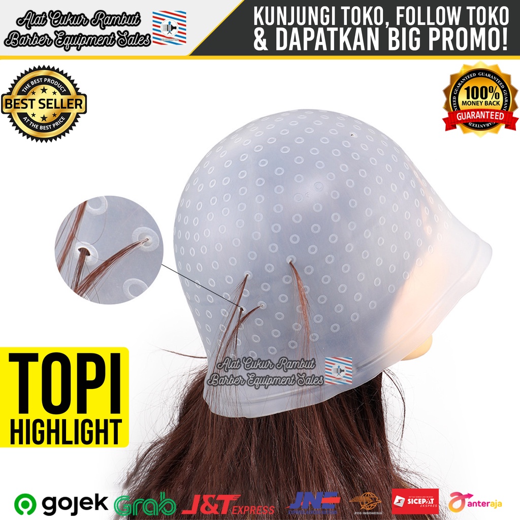 Jual Topi Highlight Karet Topi Magiccap Topi Pewarna Cat Rambut Salon ...