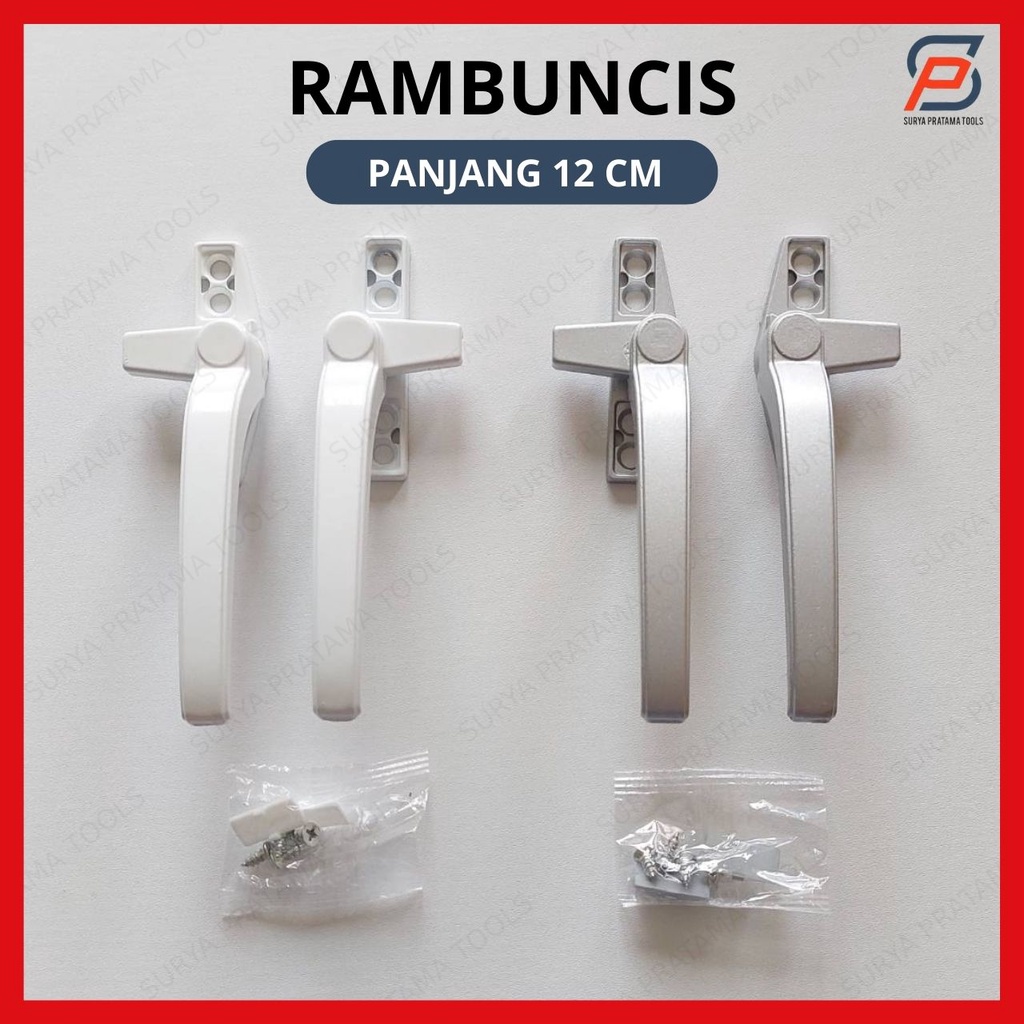 Jual Kunci Jendela / Rambuncis Jendela Aluminium Silver / Putih Weldom ...
