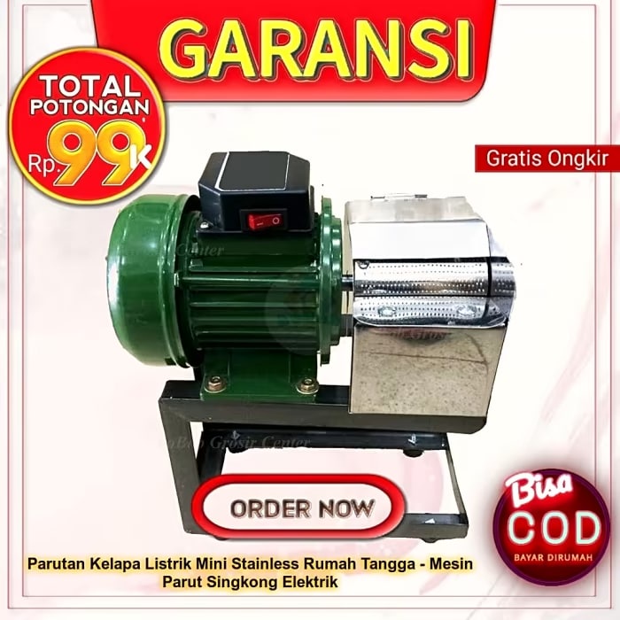 Jual Parutan Kelapa Listrik Stainless Rumah Tangga Mesin Parut Mini ...
