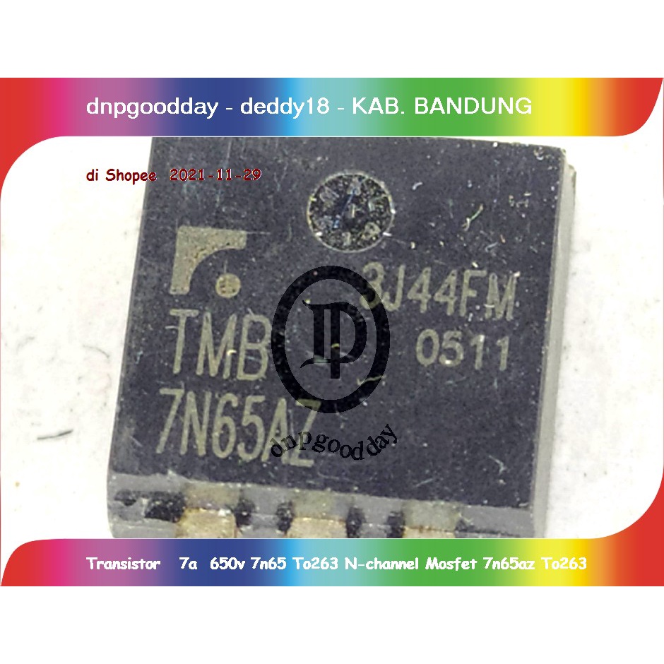 Jual Transistor 7a 650v 7n65 To263 N-channel Mosfet 7n65az To263 | Shopee Indonesia