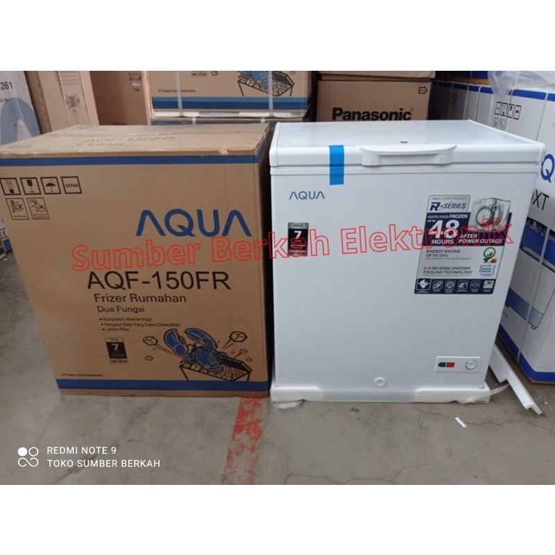 Jual AQUA AQF 150 FR CHEST FREEZER BOX 150FR LEMARI PEMBEKU 150 LITER ...
