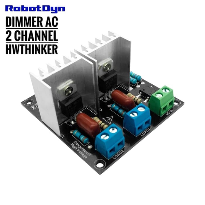 Jual Robotdyn AC Light Dimmer 2 Channel PWM 220V Zero Crossing for Arduino | Shopee Indonesia