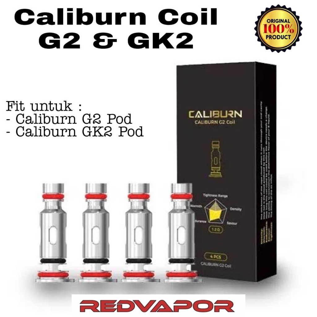 Jual Original Uwell Coil Caliburn G2 GK2 1.2ohm Harga 1pcs | ACC0029 ...