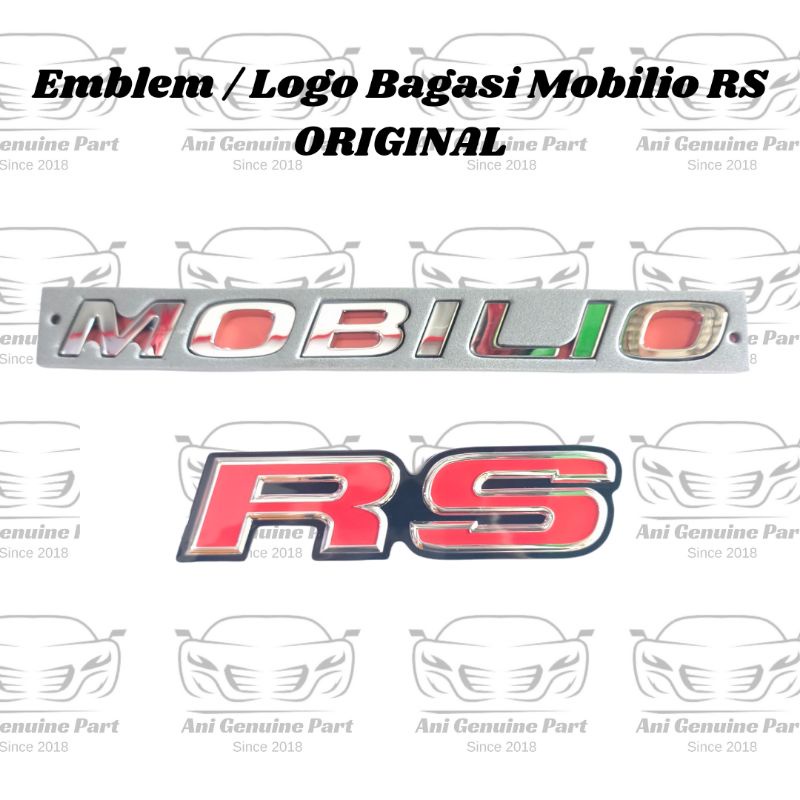 Jual Emblem / Logo Bagasi Mobilio RS ORIGINAL Harga Set (2Pcs Logo ...