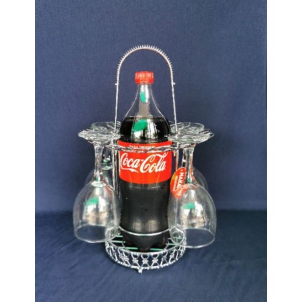Jual Rak Gelas Kaki Rak Botol Coca Cola Stainless Nakami | Shopee Indonesia